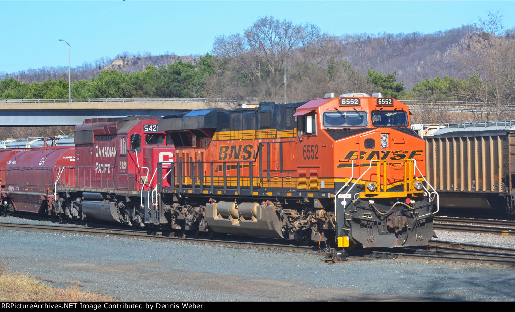 BNSF 6552, CP's Tomah Sub.